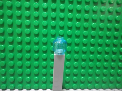 Lego mini figure 1 Trans Light Blue Head Plain NEW | eBay