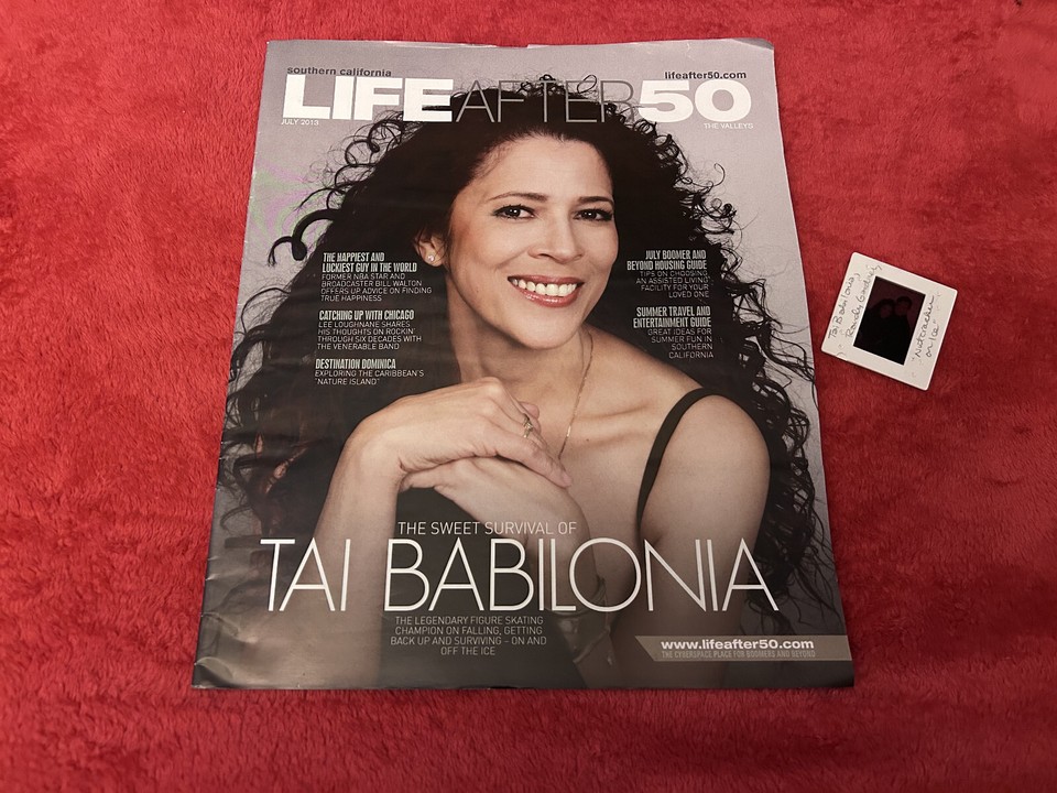 TAI BABILONIA Life After 50 + color slide with RANDY GARDNER figure ...