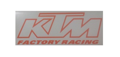 Custom KTM Factory Racing sticker 600mm | eBay