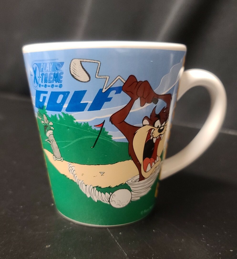 VTG Looney Tunes Taz Mug Grandpa Mug Cup Play Xtreme Sports Golfing ...