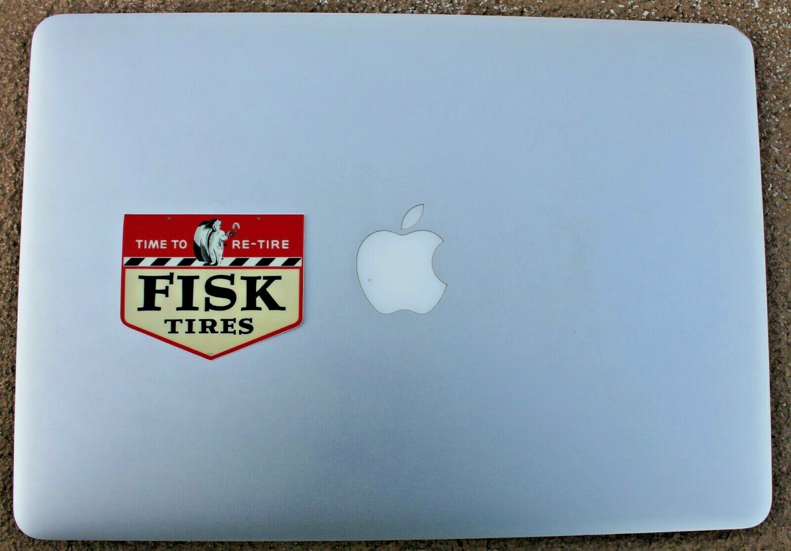 Retro Vintage Fisk Tires "Time To Re-Tire" Vinyl Sticker 3 inch ...
