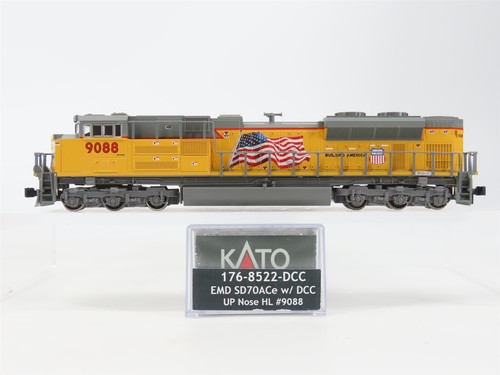 N Scale KATO 176-8522-DCC UP "Building America" SD70ACe Diesel #9088 w ...