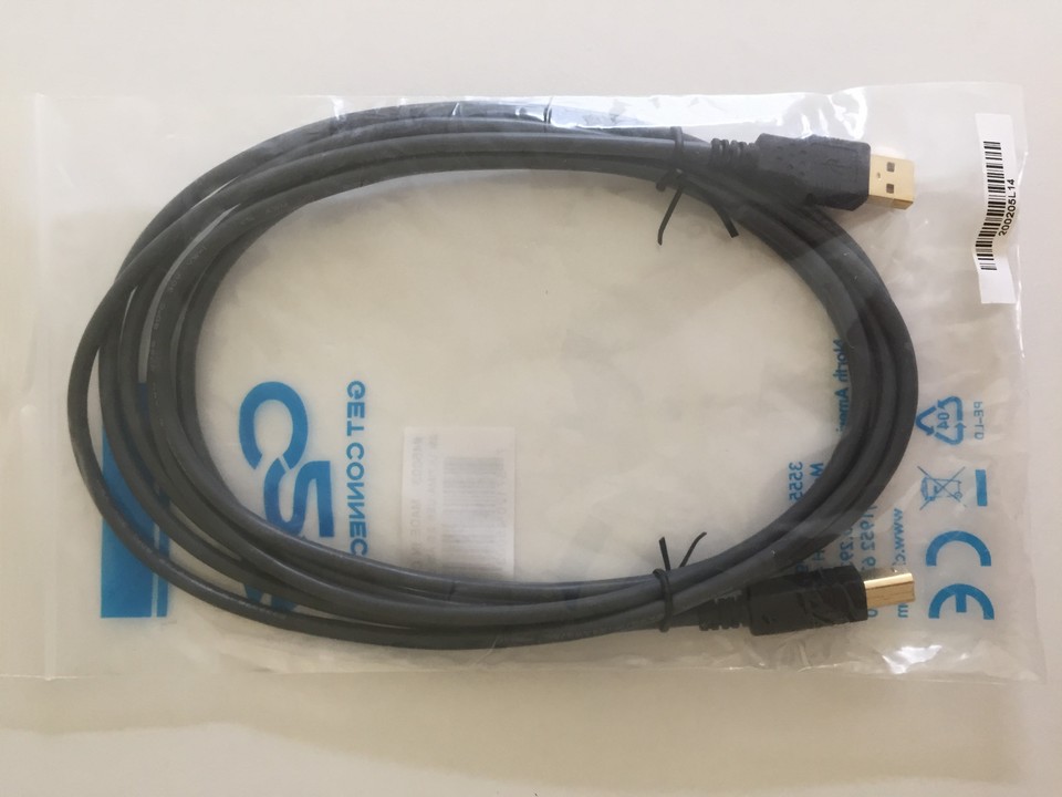 C2G USB cable Printer To Go 3M 10ft Ultima 2.0 A/B Cable #45003 High ...