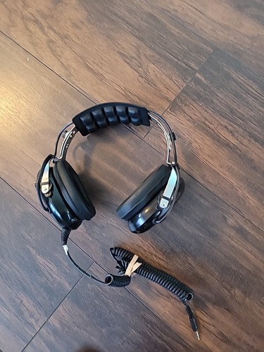 TRACK SCAN Race Racing Noise Reduction Radio Wired Headphones w/Volume ...