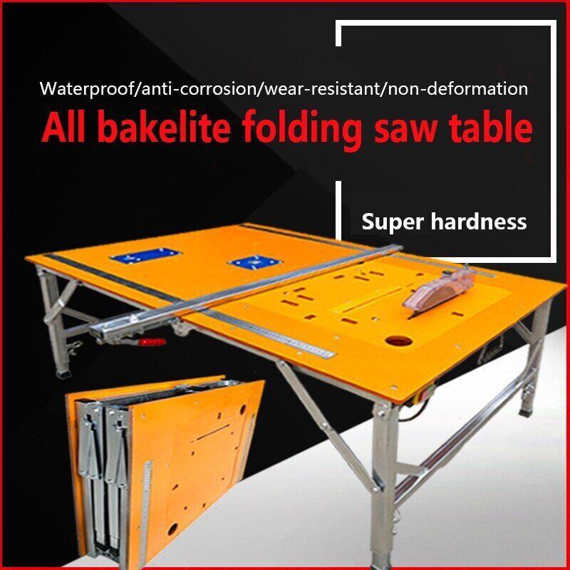 Portable Sliding Table Saw Woodworking Lifting Table Electric Folding ...