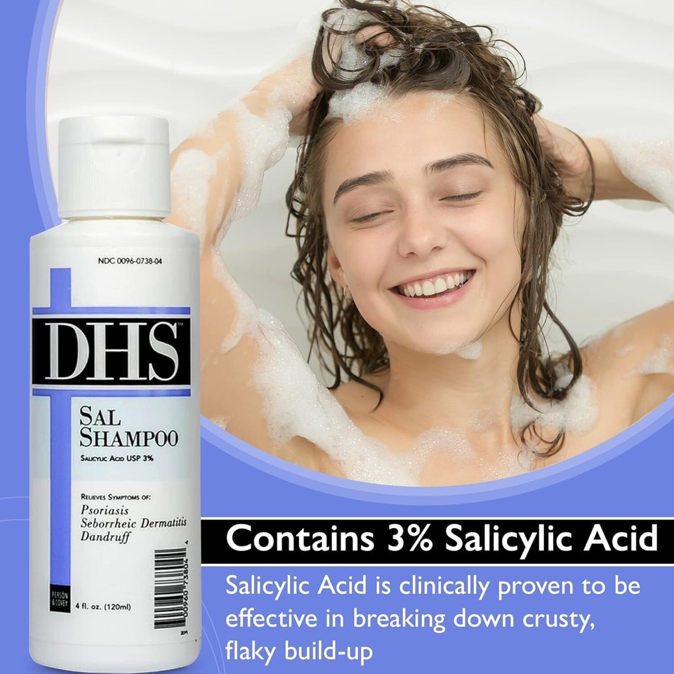 SAL Shampoo - Maximum Strength Medicated Formula for Psoriasis and ...
