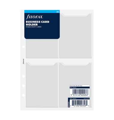 Filofax A5 Business Credit Card Holder Insert Double Sided 343616 ...