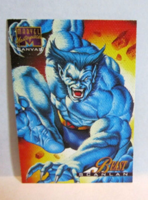 Beast Scanlan 1995 Marvel Masterpieces Limited Edition Canvas Insert ...