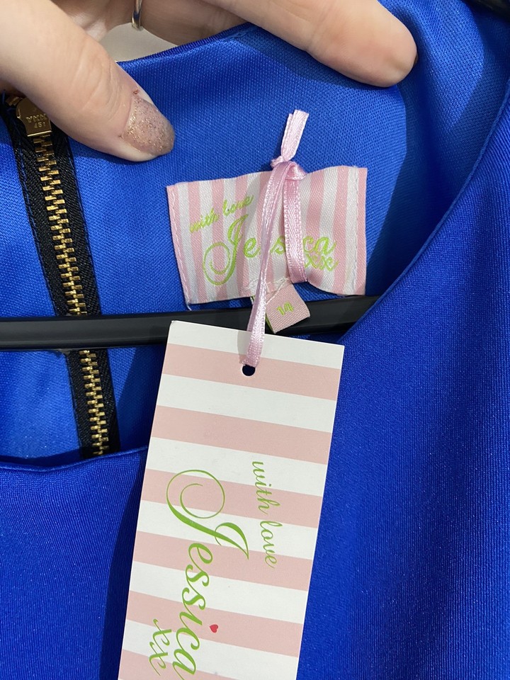 Women’s With love Jessica blue dress new with tags size 14 | eBay UK