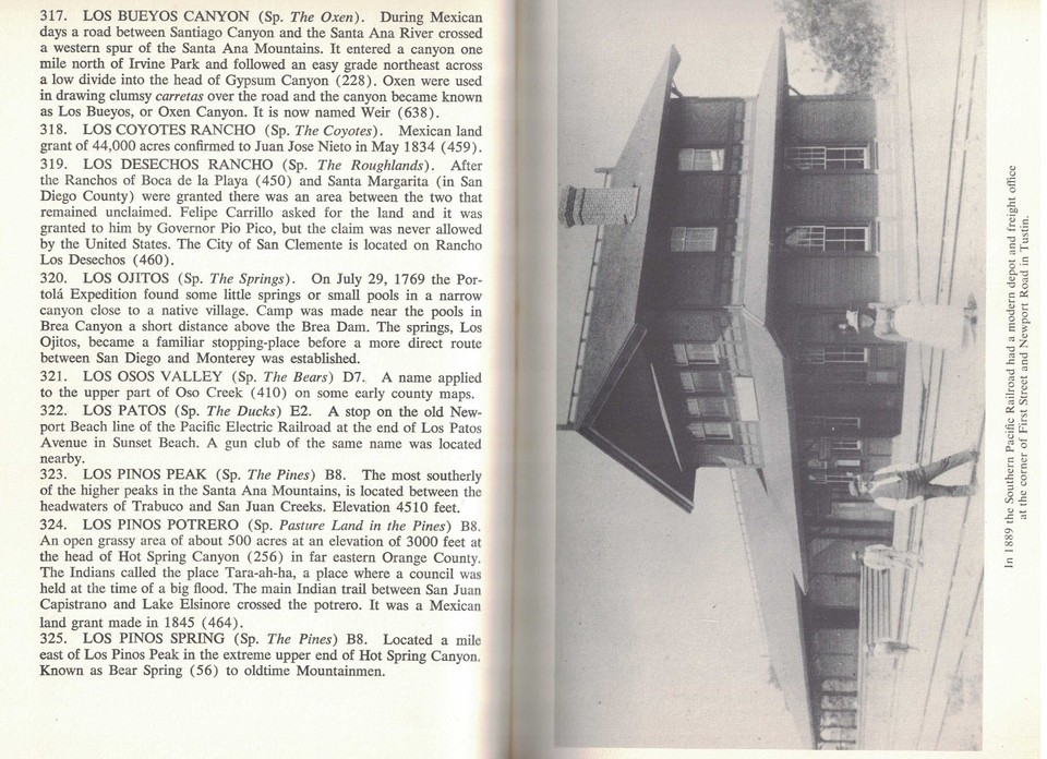 Historic Place Names in Orange County, California - Don Meadows, 1966 ...