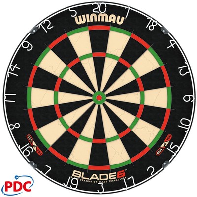 Winmau Blade 6 Professional Dartboard Used Rota-Lock WDF Approved Sisal ...