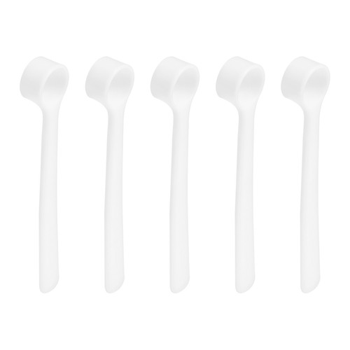 20Pcs 500 Milligram Teaspoon Micro Scoops Mini Measuring Spoons White ...
