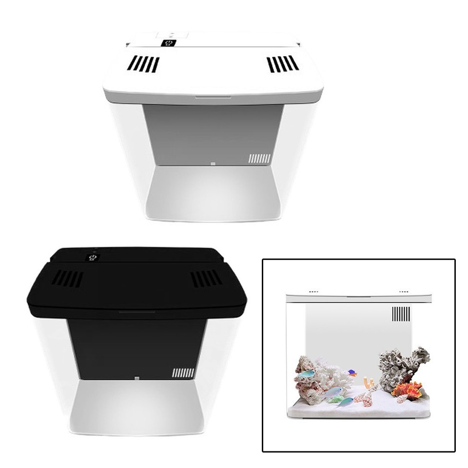 Betta Fish Tank Aquarium Starter Kit Adjustable LED Lighting For ...