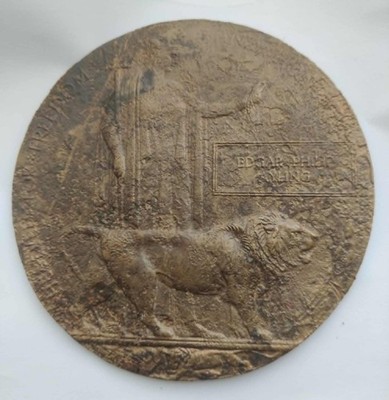 WW1 Death Plaque to LZ/435 AB Edgar Philip AYLING RNVR, Drake Battn. R ...