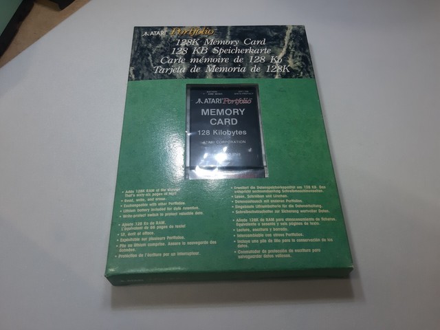 Atari Portfolio 128 Kilobytes RAM Memory Card with Battery - Fully ...