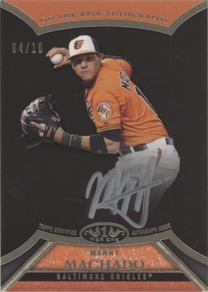 2013 Topps Tier One - On the Rise Autograph Silver Ink #ORA-MM2 Manny ...