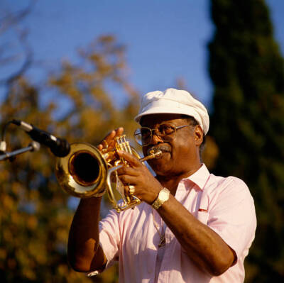 Clark Terry Clark Terry Performing On Stage 1988 Singer Music OLD PHOTO ...