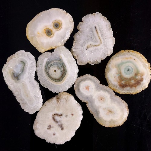 7Pcs 541Cts Natural Solar Quartz Slice Loose Gemstone Lot 45x25 30x29mm ...