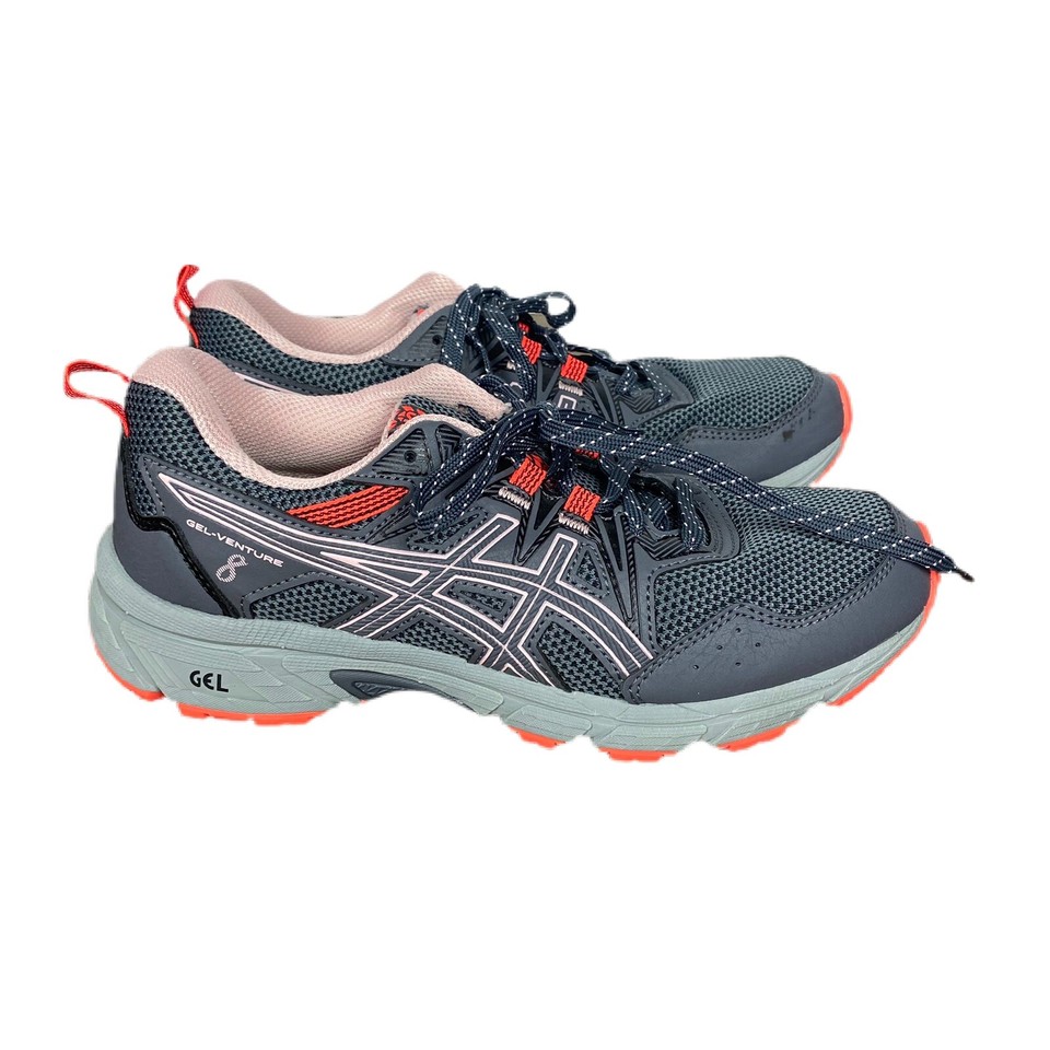 Women's Asics GEL-VENTURE 8 1012A708-021 Grey/Peach Running Shoes Size ...