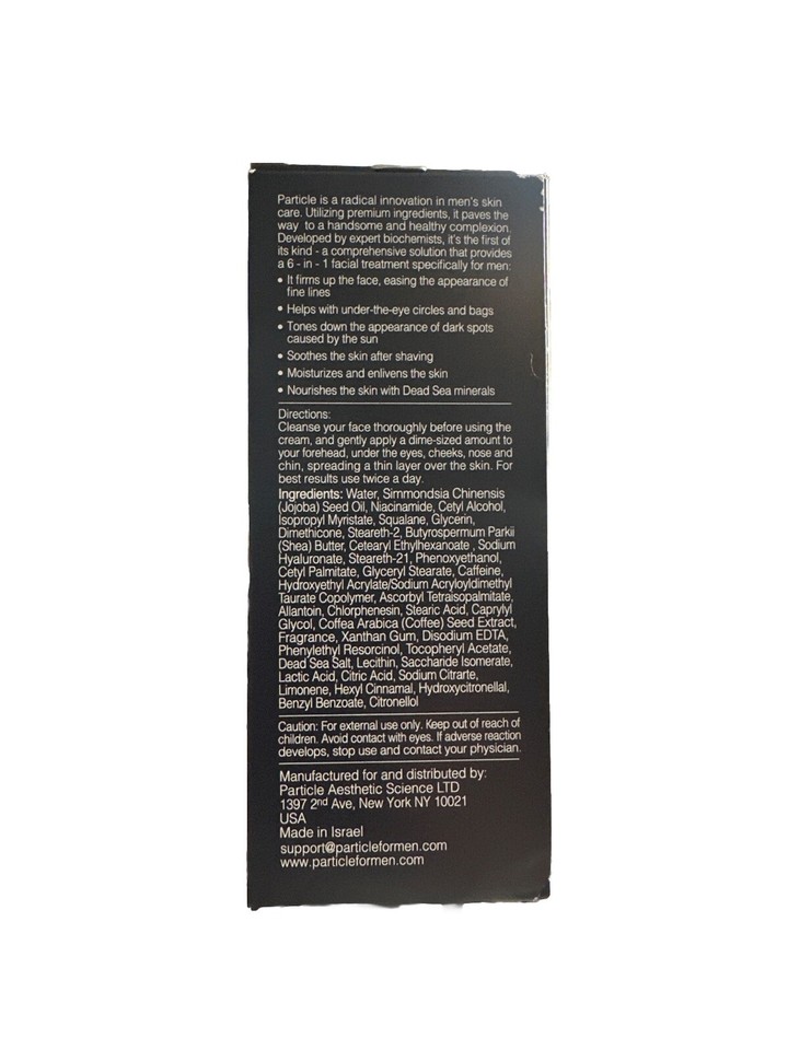 Particle Aesthetic Science for Men Face Cream Men's Formula Daily Care ...