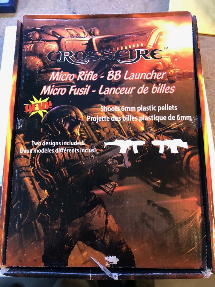 6x Crossfire TOY Micro Rifle BB Launcher shoots 6mm plastic pellets ...