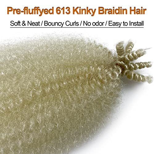 613 Blonde Marley Twist Hair Wrapping Hair for Soft Locs 16 Inch Pre ...