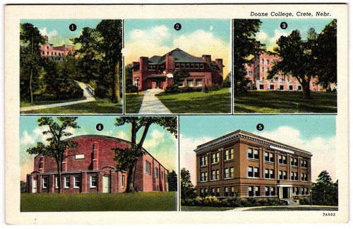 Doane College Crete NE Multiview Unposted Postcard | eBay
