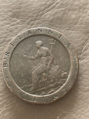 GEORGIUS III - D:G - REX. 1797 BRITANNIA KING GEORGE PENNY COPPER ...