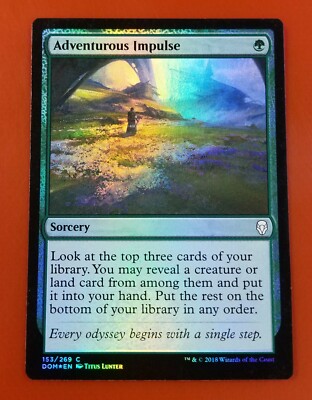 1x Adventurous Impulse | FOIL | Dominaria | MTG Magic Cards | eBay