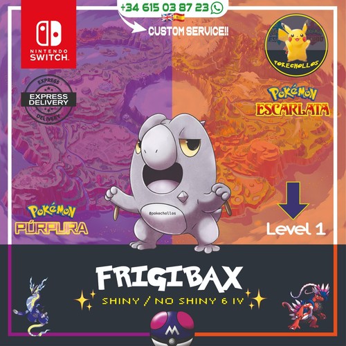 FRIGIBAX SHINY OR NOT Pokemon escarlata - scarlet 🍊 púrpura - violet 🍇 ...