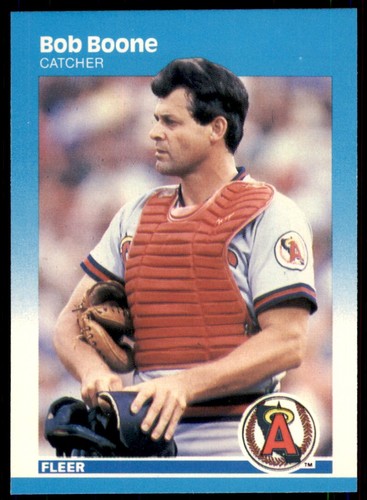 1987 Fleer Glossy Bob Boone . California Angels #73 | eBay