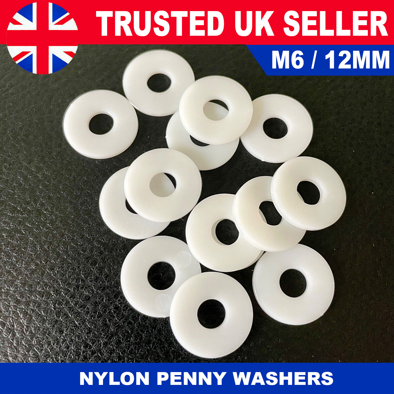 Nylon Washers form a flat Plastic Washer Nylon Plastic Penny Washers M6 ...