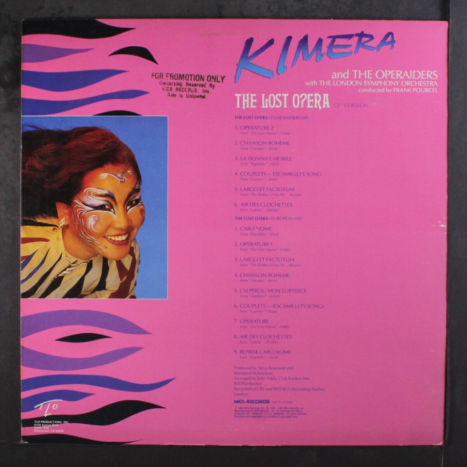 KIMERA: the lost opera MCA 12" Single | eBay