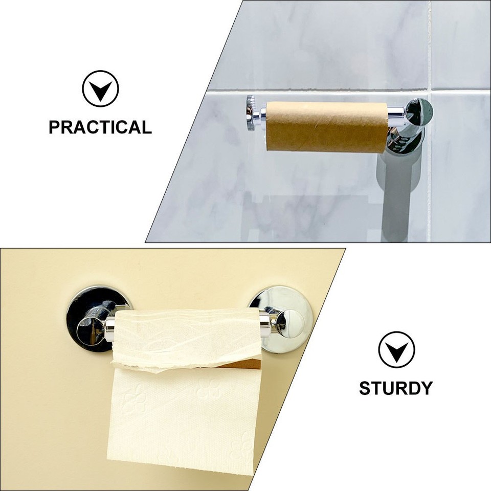 5 Pcs Tissue Roll Holder for Bathroom Toilet Paper Rod Rack Stick ...