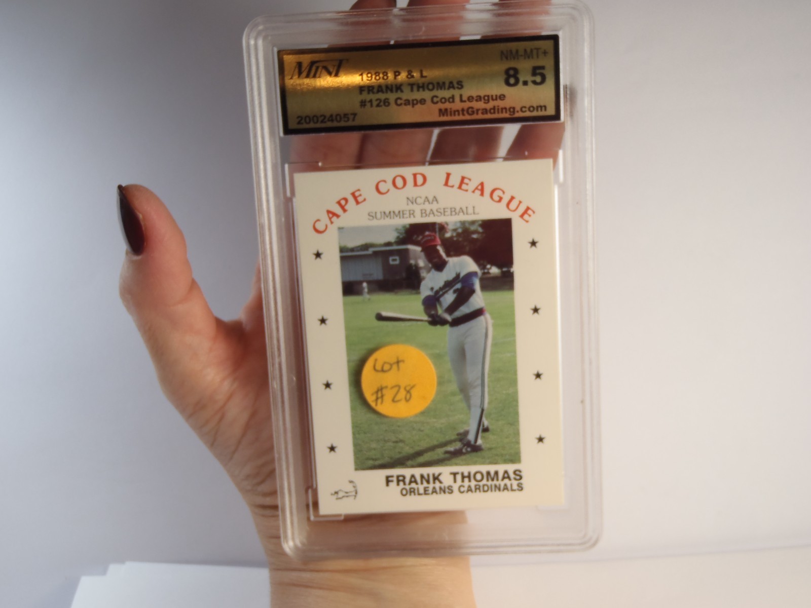 1988 P&L Promotions Cape Cod Baseball League - Frank Thomas #126 (RC ...