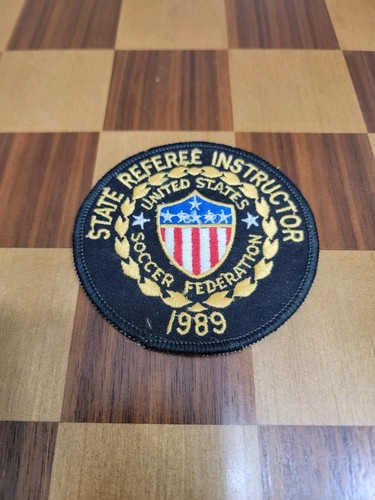 Vtg 1989 State REFEREE Instructor United States Soccer Federation Patch ...