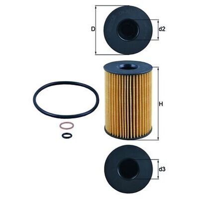 Oil Filter For BMW X5M E70 X5M Mahle 11425A33C42 11425A33C43 ...