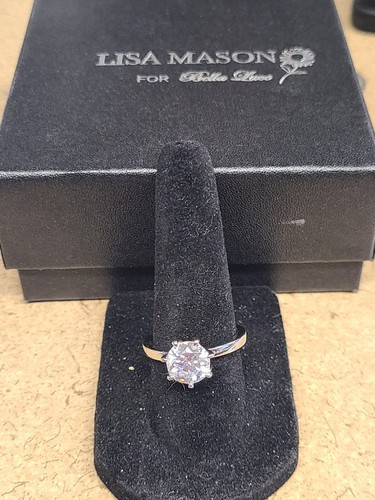 Lisa Mason For Bella Luce White Cubic Zirconia Platinum/Sterling Silver ...