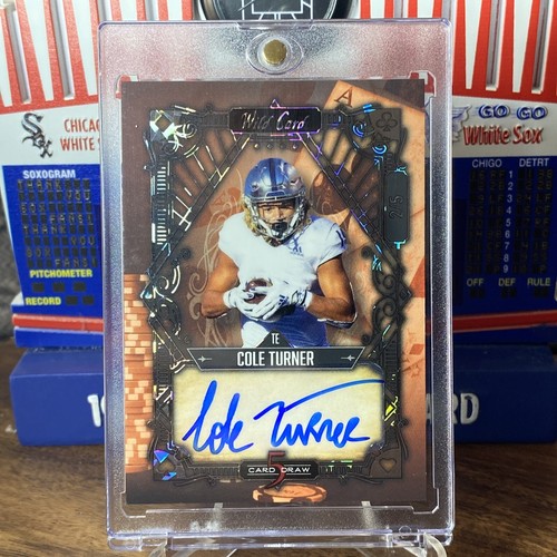 Cole Turner 2022 Wild Card 5 Card Draw Vintage Orange Auto 5CDV-59 /5 ...
