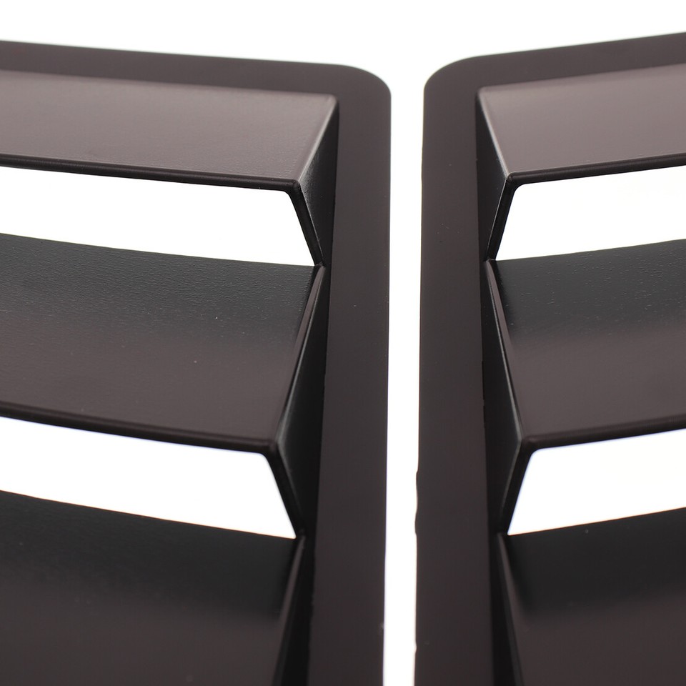 2Pcs Universal Car Bonnet Hood Vent Louver Cooling Panel Trim Black New ...