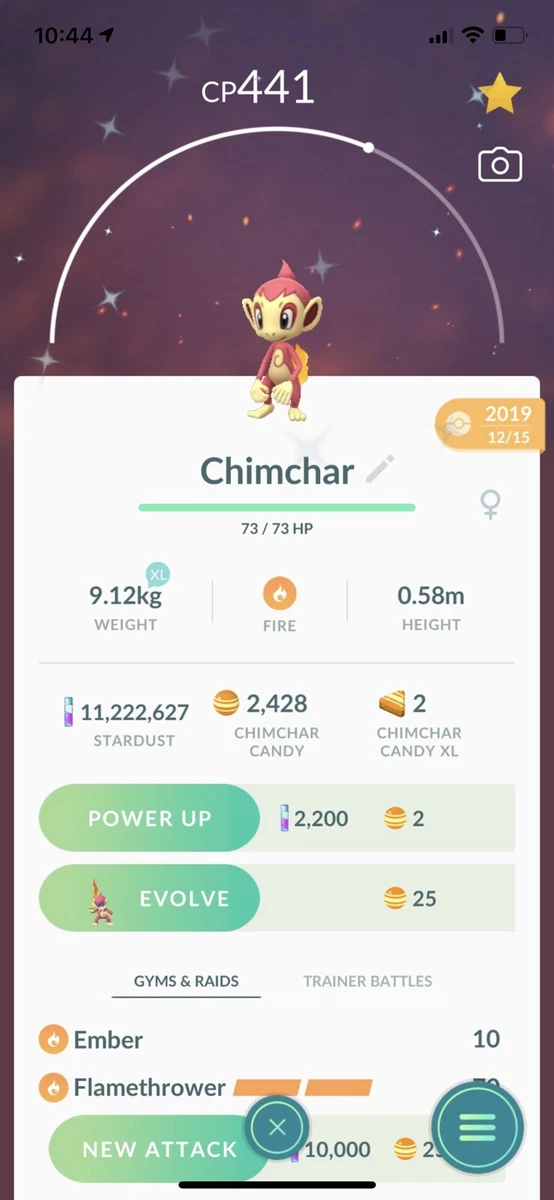 Pokemon Shiny Chimchar