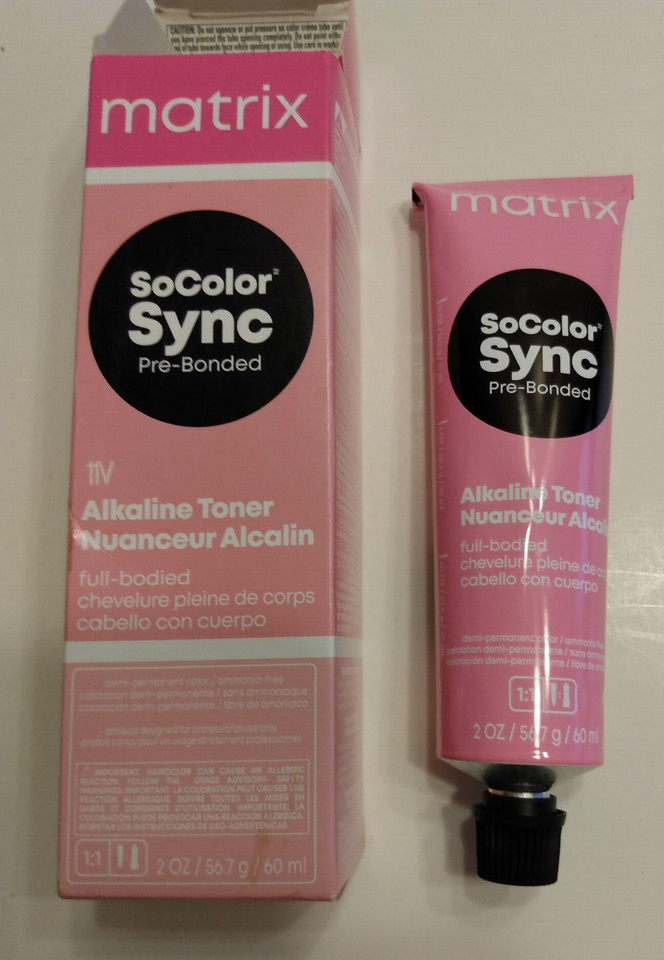 MATRIX SoColor SYNC 11V BLONDE PLUS VIOLET Full-Bodied Alkaline Toner ...