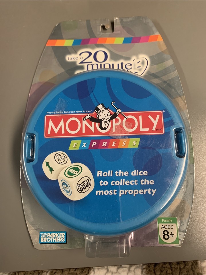 Hasbro Monopoly Express Play in 20 Minutes! New in Package! Travel Game ...