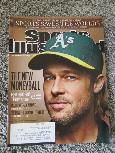 Sports Illustrated - Brad Pitt - Moneyball - September 26, 2011 | eBay