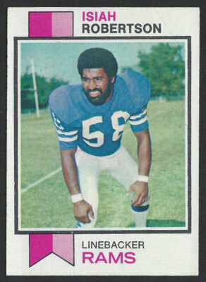 1973 Topps #65 ISIAH ROBERTSON Los Angeles Rams 96% CENTERED 01 | eBay