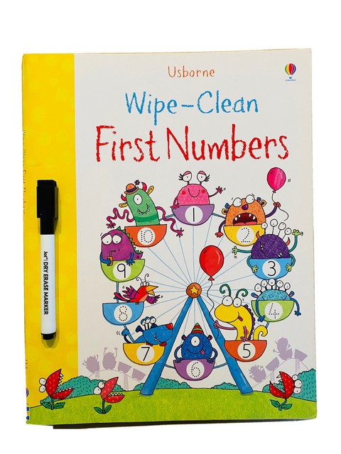 Usborne Wipe-clean First Numbers C2014 Paperback We Combine for sale ...