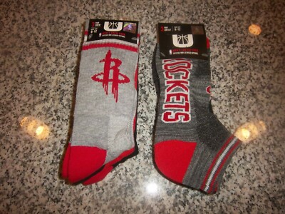 6 MENS NBA SIZE 6-12 HOUSTON ROCKETS SOCKS - 3 CREW/3 ANKLE - NWT | eBay