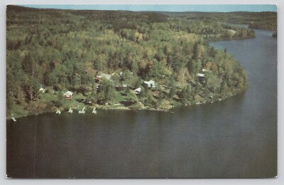 Canada Kenora Ont, Kenosha Resort Aerial View Longbow Lake, Chrome ...