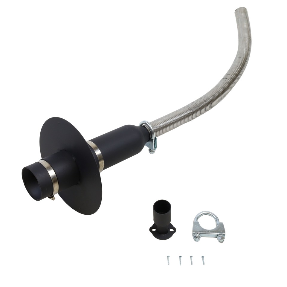 Generator Exhaust Extension Muffler w/Wall Mounting Kit - Universal Fit ...