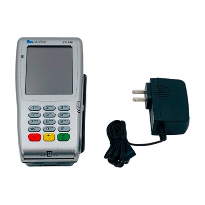 VeriFone VX680 3G Bluetooth Wireless Terminal Smart Card Reader with AC ...